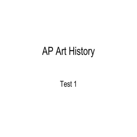 Ap art history test 1 | PPT | Religion & Spirituality