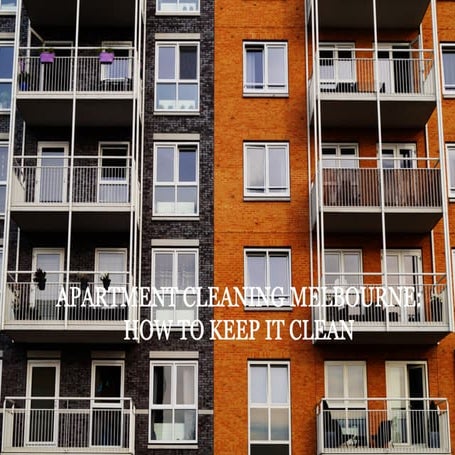 How To Maintain Your Apartment Clean | PDF