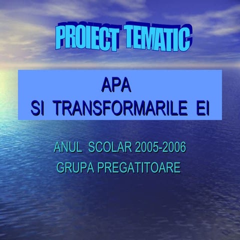 Apa element esențial al vietii prezentare | PPTX