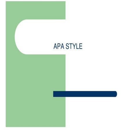 APA STYLE | PPT