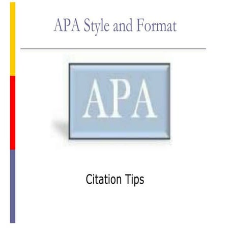 APA Style And Format | PPT