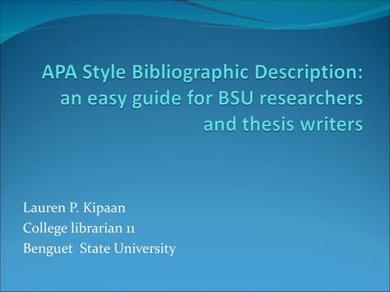 Apa referencing 6th edition | PDF