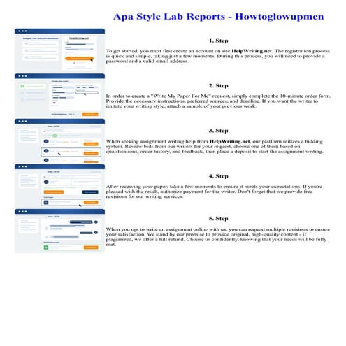 Apa Style Lab Reports - Howtoglowupmen | PDF