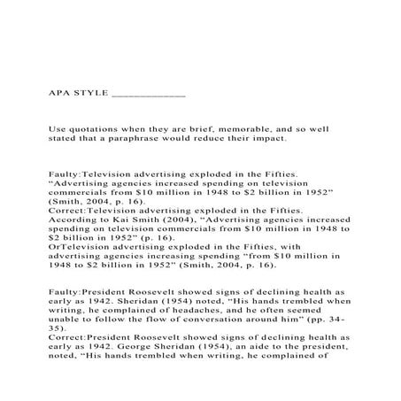 APA STYLE _____________ Use quotations when th.docx