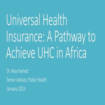 A Pathway to Achieve Health Insurance in Africa final | PDF | Health ...