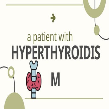 A patient with a hyperthyroidism/ Un paciente con... | PPTX