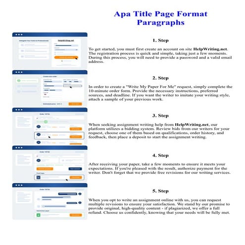Apa Title Page Format Paragraphs. Online assignment writing service. | PDF