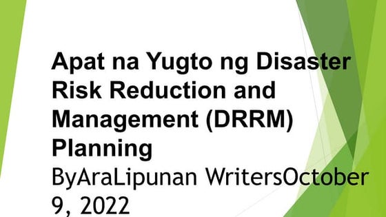 Apat na Yugto ang Disaster Risk Reduction -Aralipunan.com.pptx