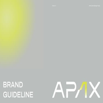 APAX_BrandGuideline | PPT