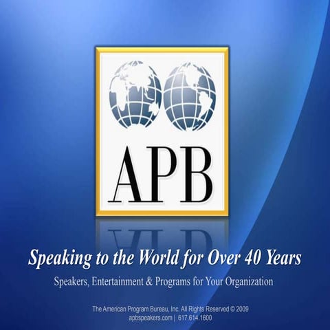 APB's Capabilities Presentations | PPT