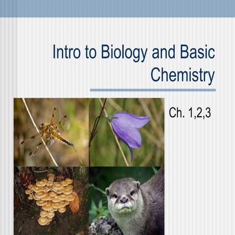 AP Bio Ch. 1-3 | PPT