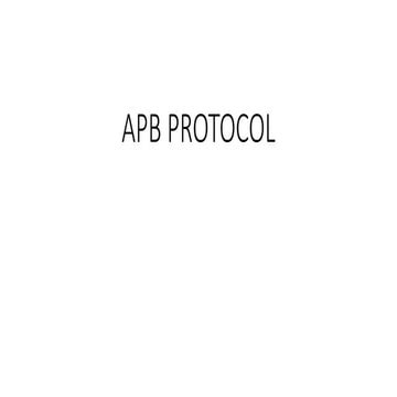APB protocol v1.0 | ODP