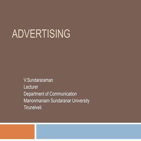 Basic of Advertising | PPTX