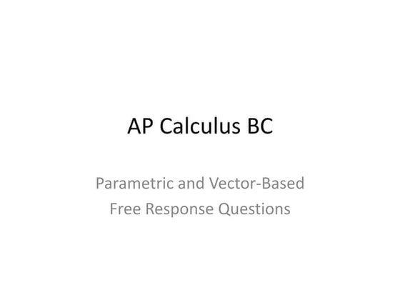 Ap calculus related rates frq | PPTX