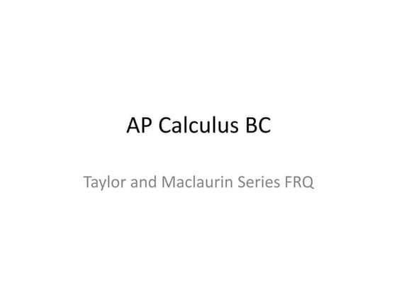 Ap calculus bc | PDF