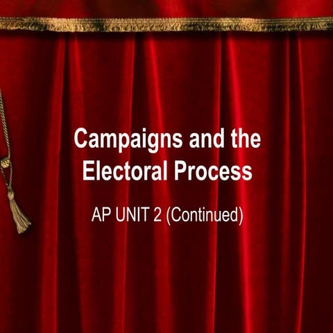 AP Campaigns and the Electoral Process | PPT | Elections | Politics