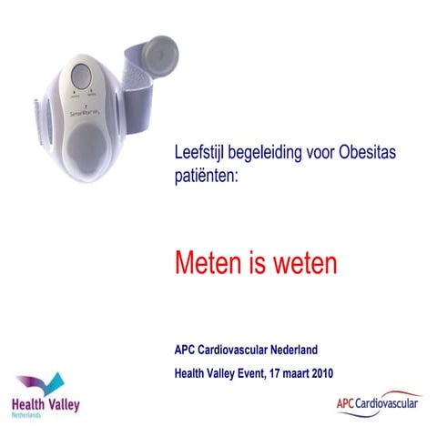 APC Cardiovascular, Leefstijl begeleiding voor Obesitas patiënten | PPT