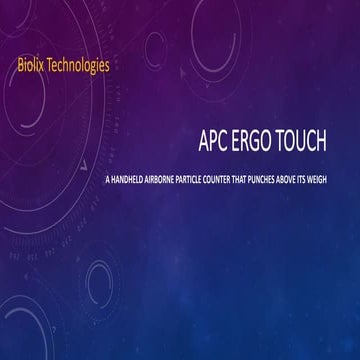 Apc ergo touch | PPTX