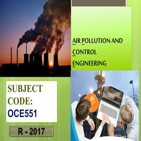 Air Pollution and Control Engineering | PPTX