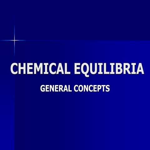 General Equilibrium.ppt chemistry first year | PPT