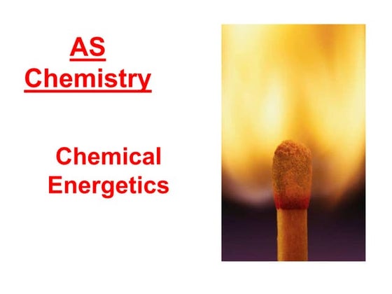 CHEMICAL ENERGETICS for IGCSE Chemistry revision | PPTX