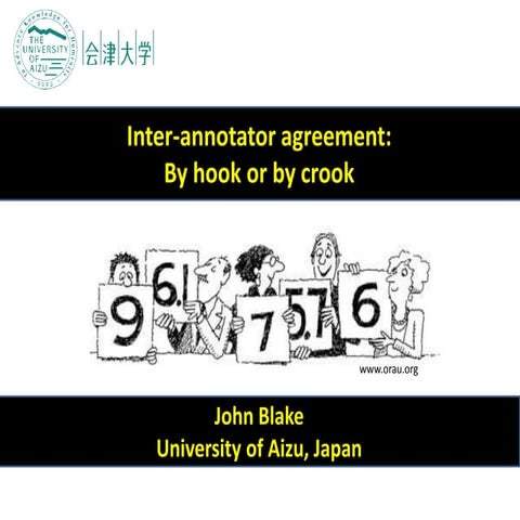Interannotator Agreement | PPT