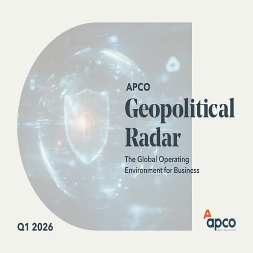 The APCO Geopolitical Radar Q1 2026 Edition | PDF