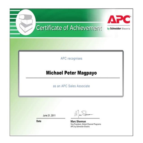 Apc sales associate certificate | PPT