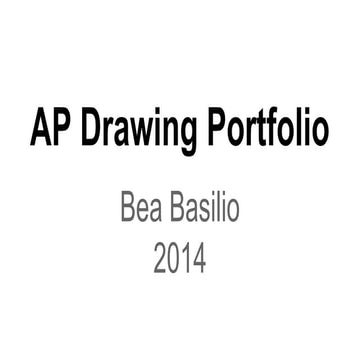 Ap drawing portfolio 2014 | PDF