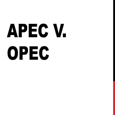 Apec v opec | PPTX