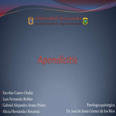 Signos clínicos en apendicitis aguda | PDF