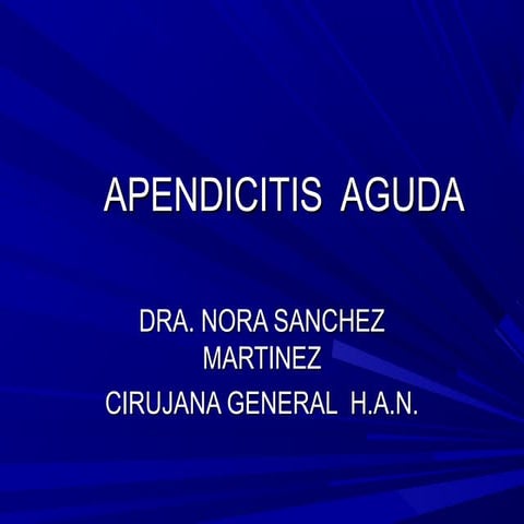 Apendicitis aguda....................... | PPT