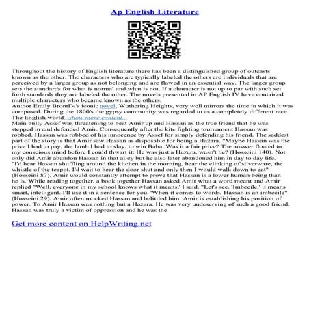 Ap English Literature | PDF