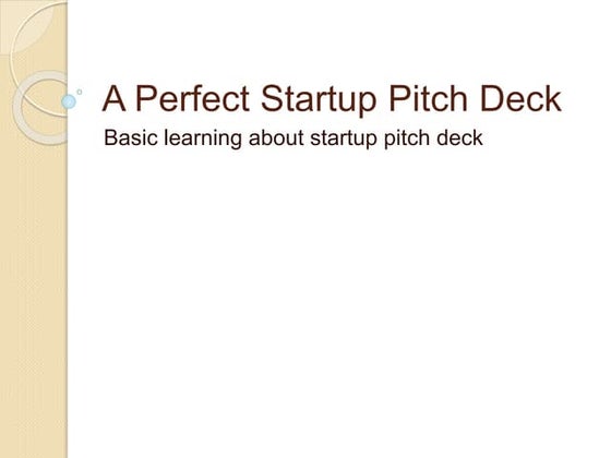 Startup Project Deck template | PPT