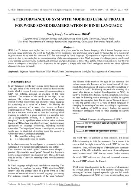 Word Sense Disamiguition Methods To Resolve Wsd Wordnet Ppt
