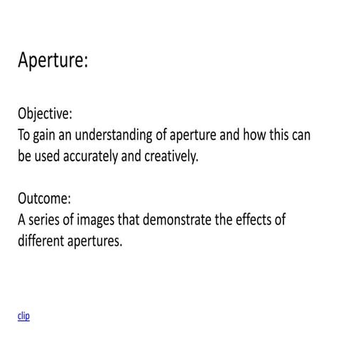 Aperture | PPTX