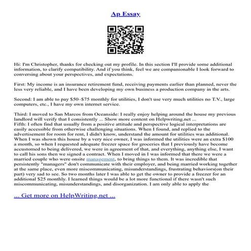 Ap Essay | PDF