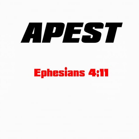 Five Fold Ministry of APEST | PDF