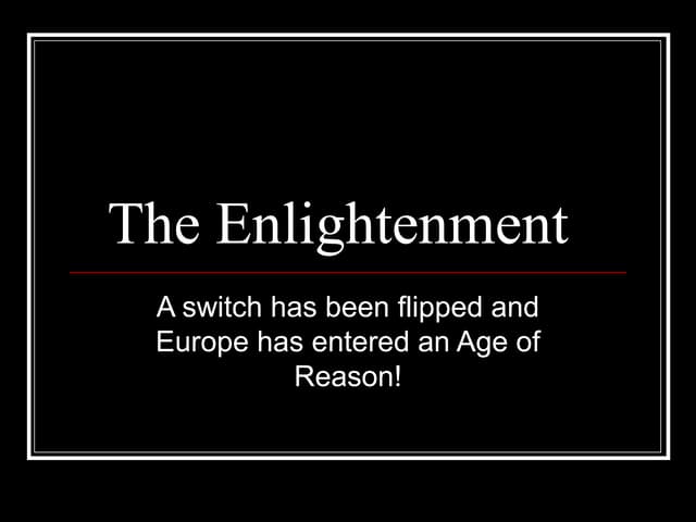 Age of enlightenment powerpoint | PPT