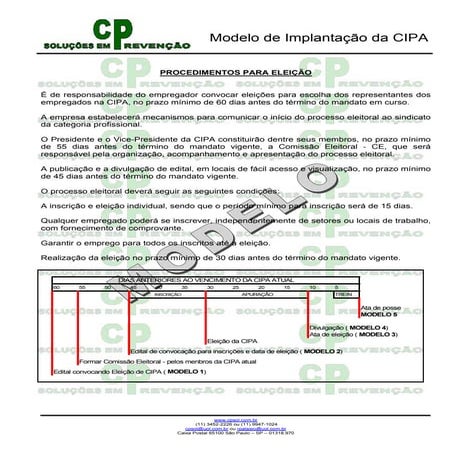 Modelo Implantação Cipa | PDF