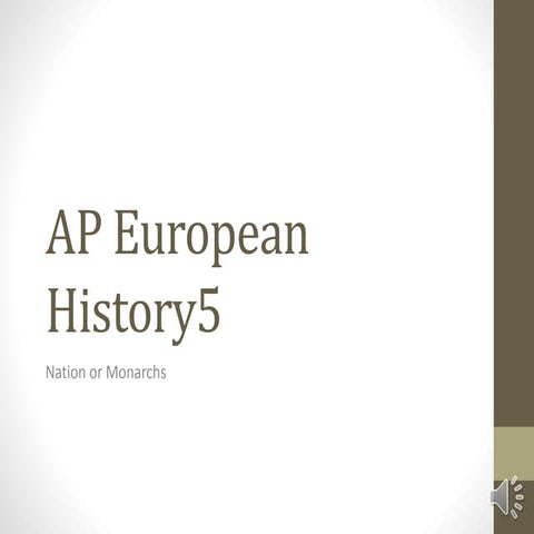 Ap euro nations into states narrated | PPTX
