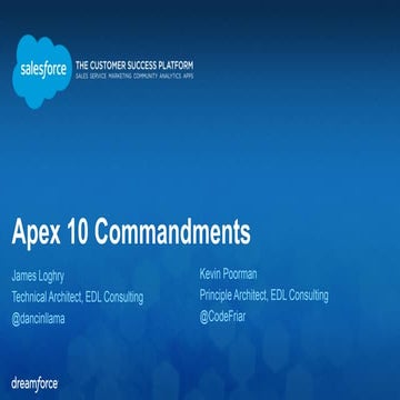 Apex 10 commandments df14 | PPT