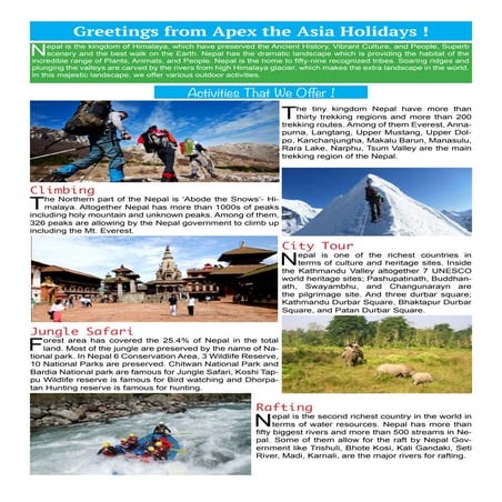 Apex the asia holidays new pdf | PDF