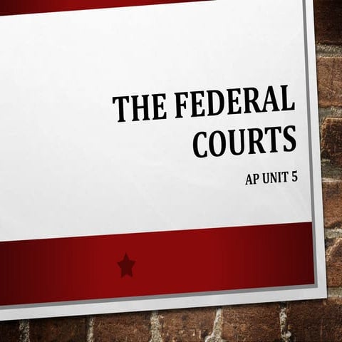 AP Federal Courts | PPT