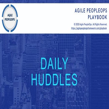 Agile PeopleOps Playbook - Huddle | PPT