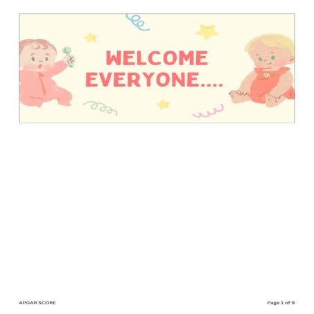 APGAR SCORE BY sweety Tamanna Mahapatra MSc Pediatric | PDF