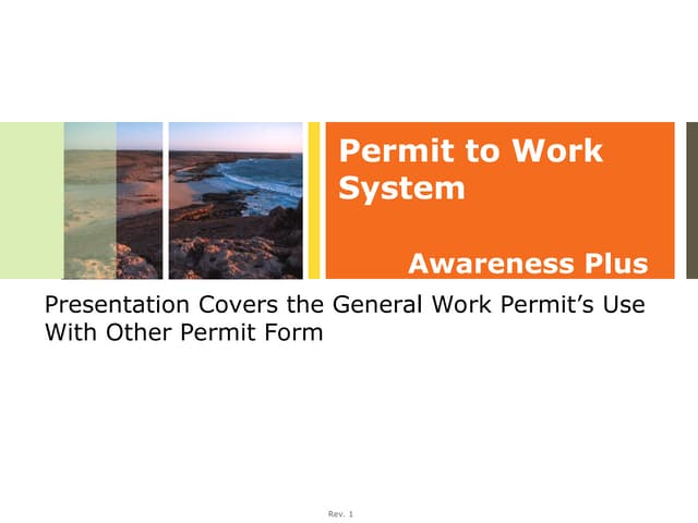 Permit to work training | PDF