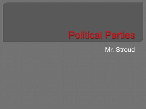 On Philippine Elections and Political Parties | PPT