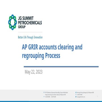 AP GRIR Accounts Clearing and Regrouping Process.pptx