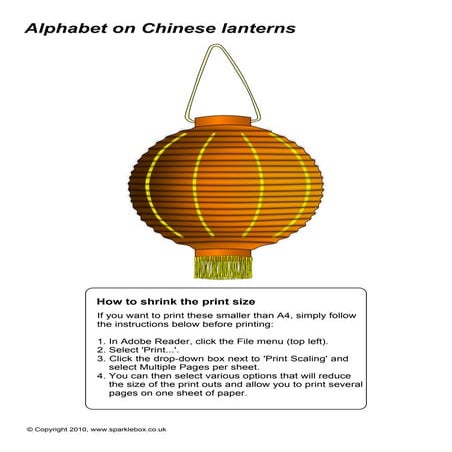 Aphabet chinese lantern | PDF